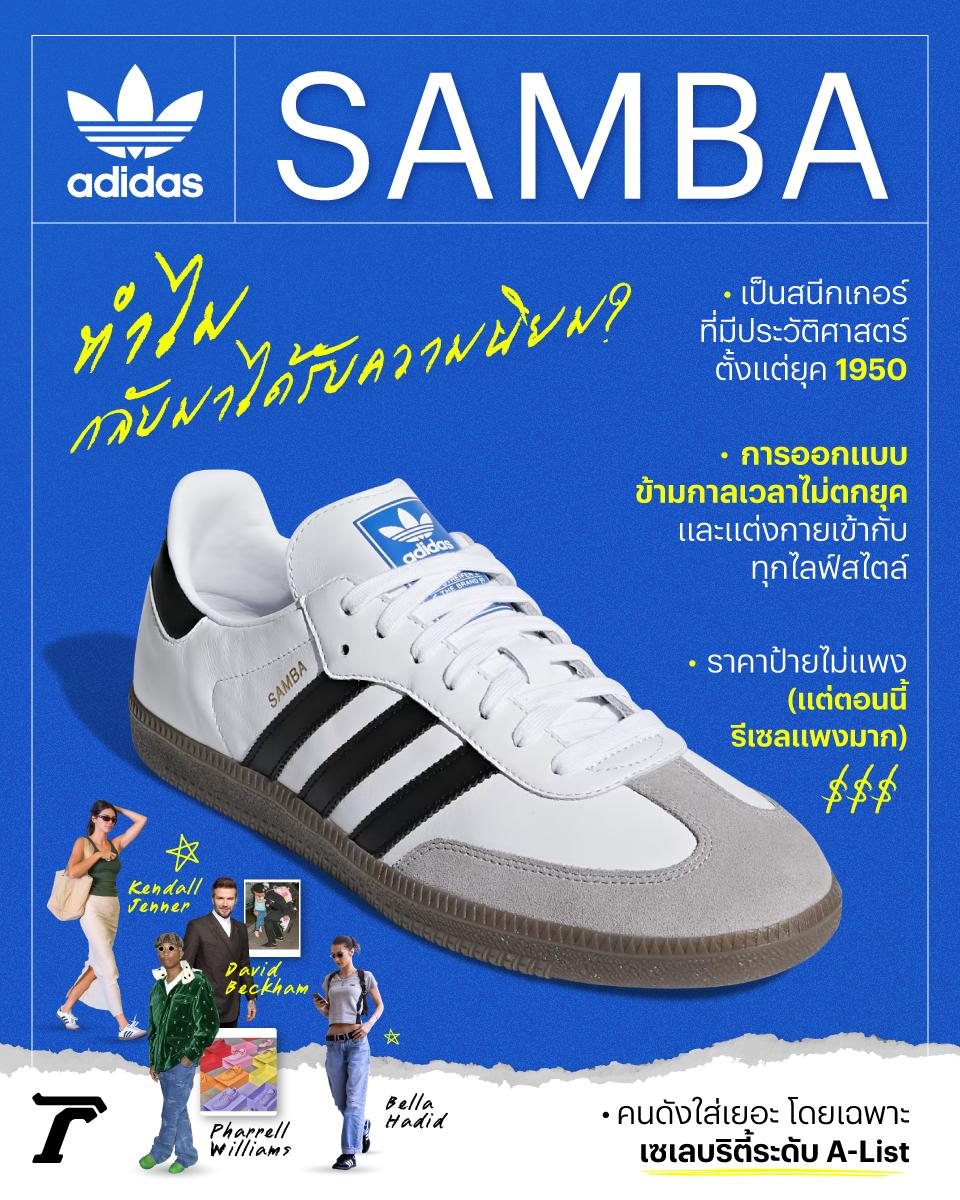 ทำไม adidas Samba จึงเป็นสนีกเกอร์ที่คนทั้งโลกกลับมาตกหลุมรัก