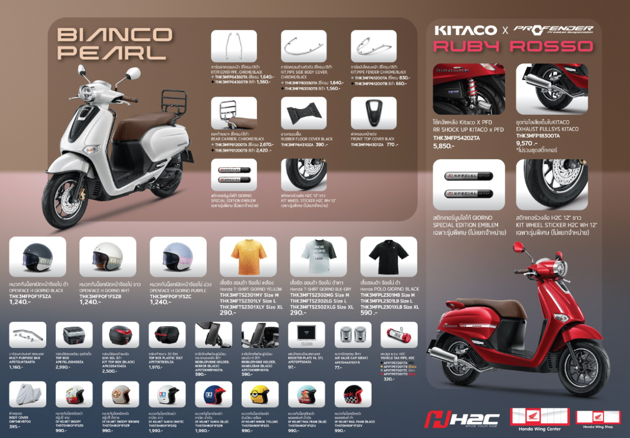 เจาะ Special Edition จักรยานยนต์ New Honda Giorno+ ราคา 72,900 บาท