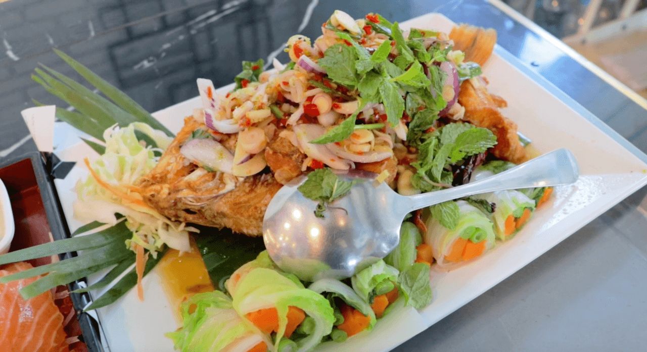 New Landmark Restaurant in Roi Et: A. Kung Pao Offers Big River Prawns ...