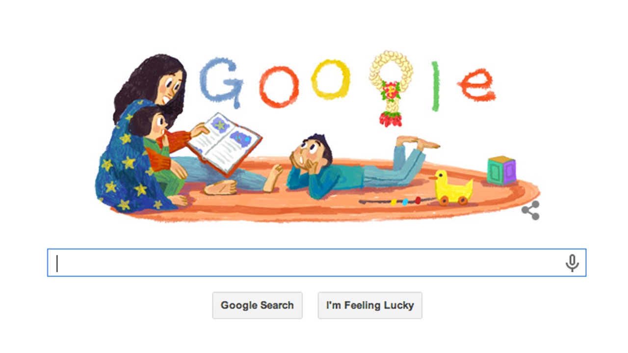 Google แปลงโฉม 'ดูเดิล' ต้อนรับวันแม่แห่งชาติ