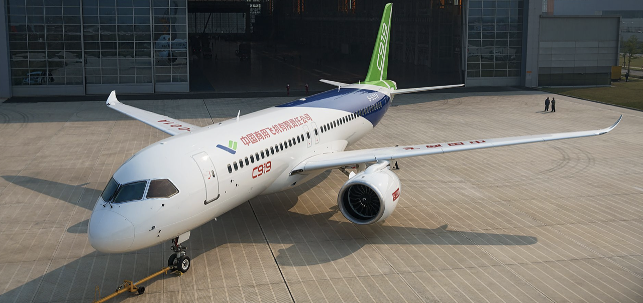 มังกรทะยานฟ้า COMAC C919 เครื่องบินโดยสารทางเดินเดี่ยวของสาธารณรัฐ ...