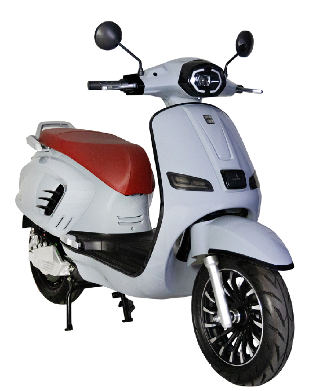 จักรยานยนต์ไฟฟ้าราคาประหยัด EM ENZO สกูตเตอร์ไฟฟ้าสไตล์เรโทร วิ่งไกล 120 กิโลเมตร