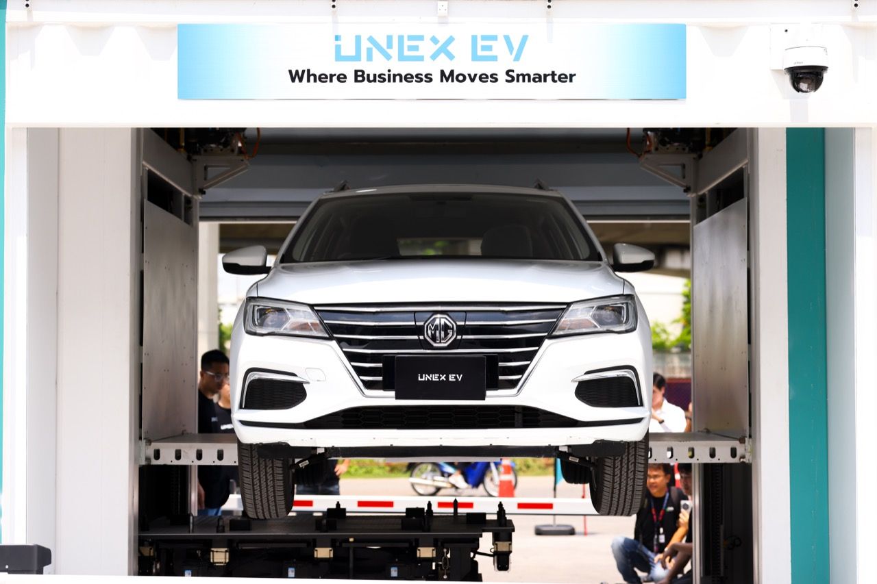 เสร็จเร็วแค่ 3 นาที! UNEX EV เปิดตัวระบบสลับแบตเตอรี่ยานยนต์ไฟฟ้าแบบไม่ต้องรอชาร์จไฟ