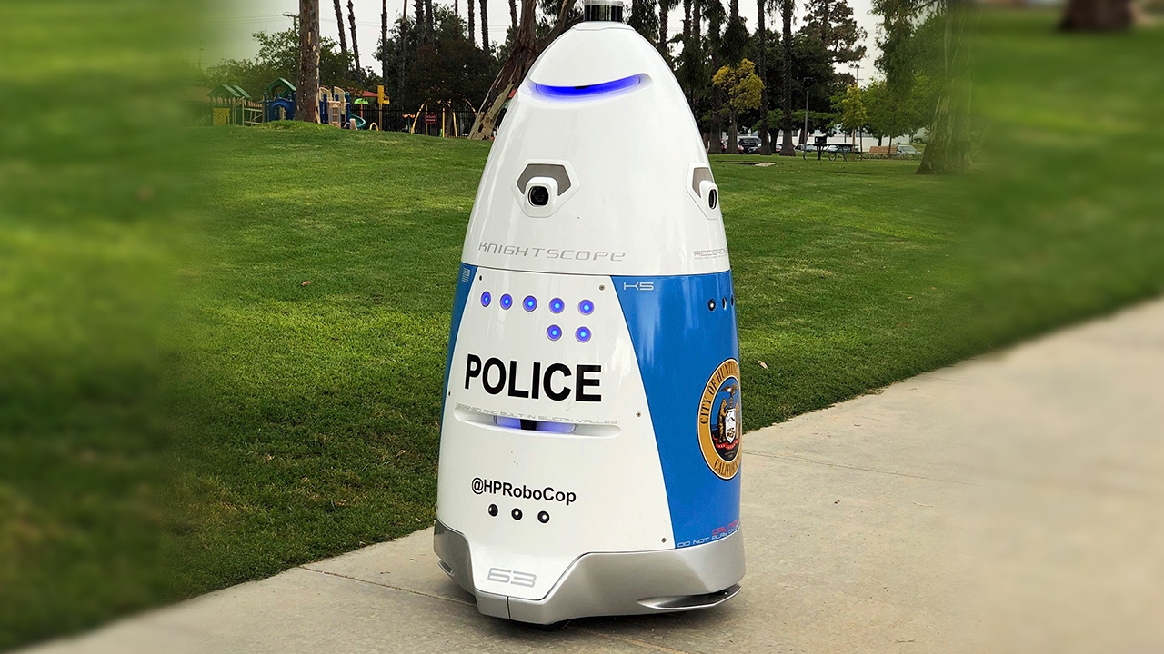 HP Robocop หุ่นยนต์รักษาความปลอดภัย ช่วยสอดส่องดูแล