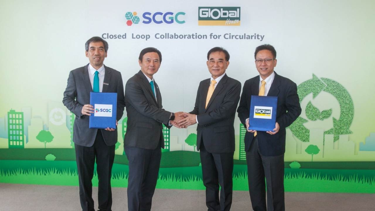 SCGC จับมือ Global House รีไซเคิล "พลาสติกใช้แล้ว" เป็น "ถุงพลาสติกรักษ์โลก"