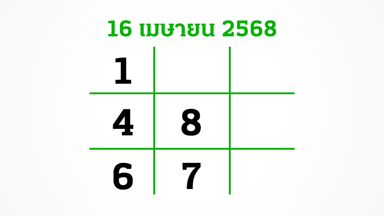 อีก 3 วันหวยออก งวดนี้สลากไม่สัญจร อย่าลืมส่อง "เลขเด็ดงวดนี้" 16/4/68