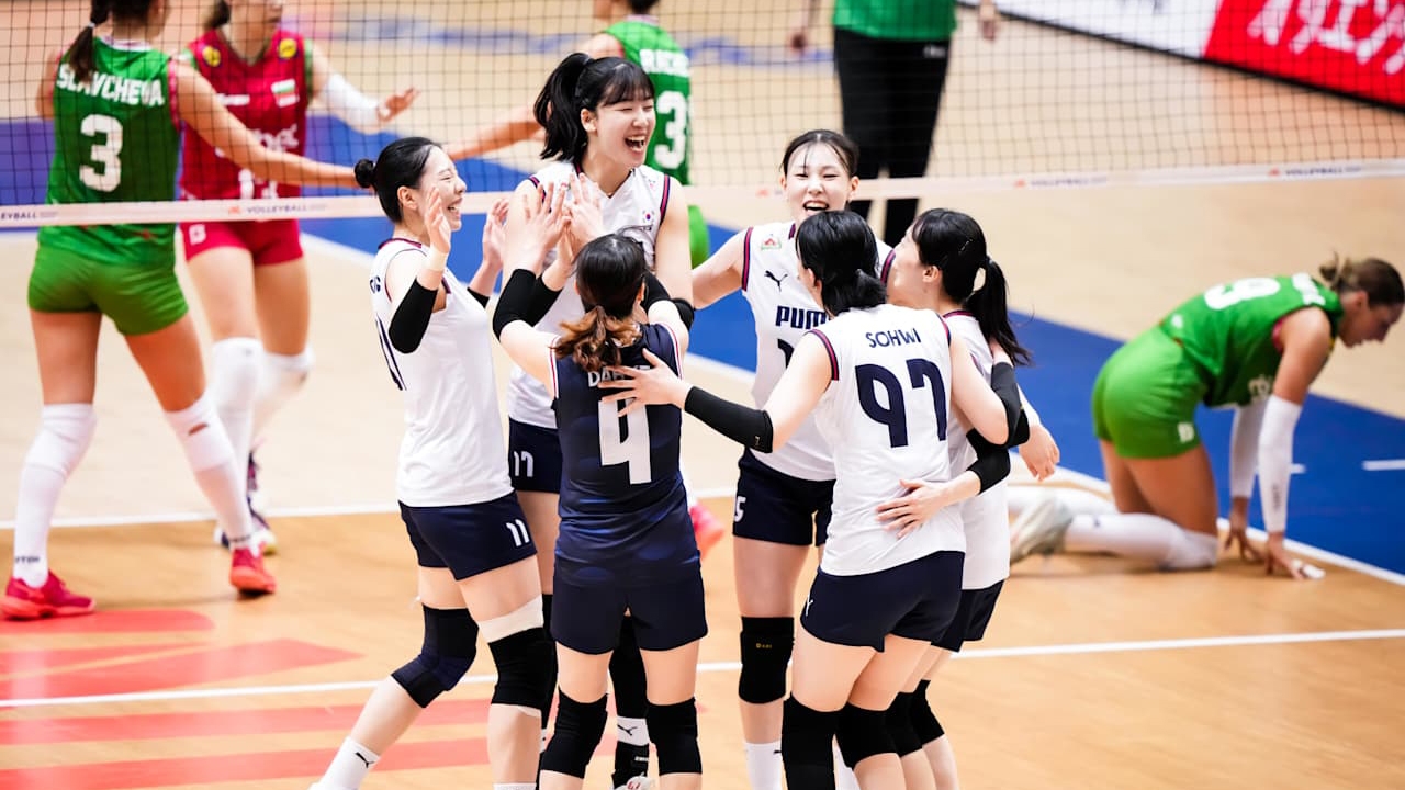 “เกาหลีใต้” เฉือนแพ้ “บัลแกเรีย” 2-3 เซต ส่ง “ทีมชาติไทย” จมบ๊วย VNL 2025