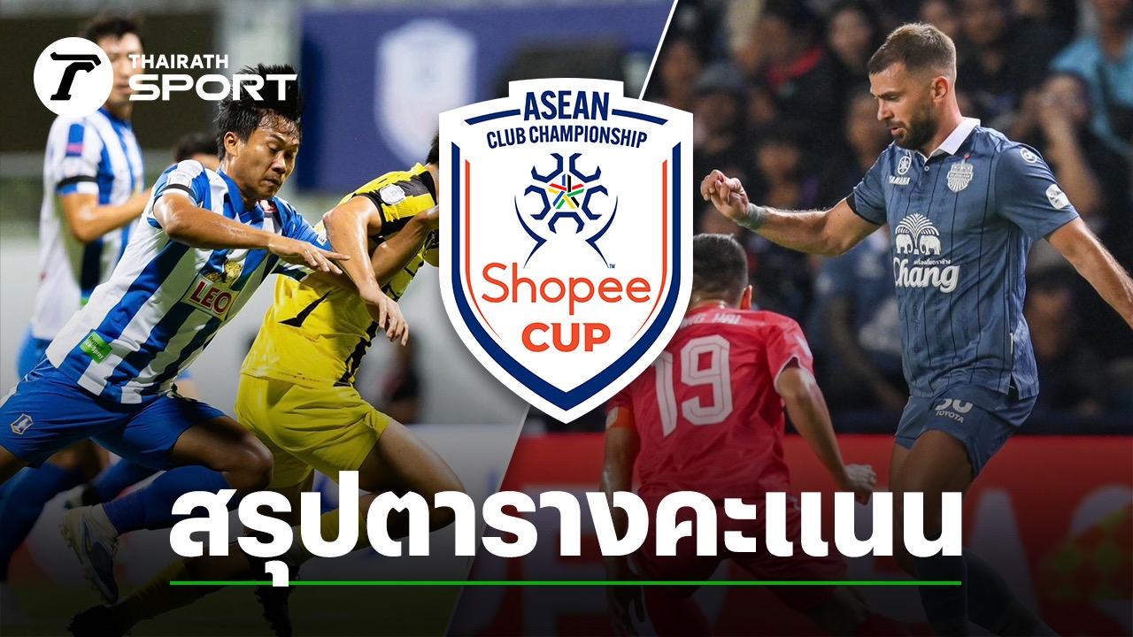 ตารางคะแนน Shopee Cup 2025-26 หลังจบ รอบแบ่งกลุ่ม กลุ่มเอ นัดที่ 3